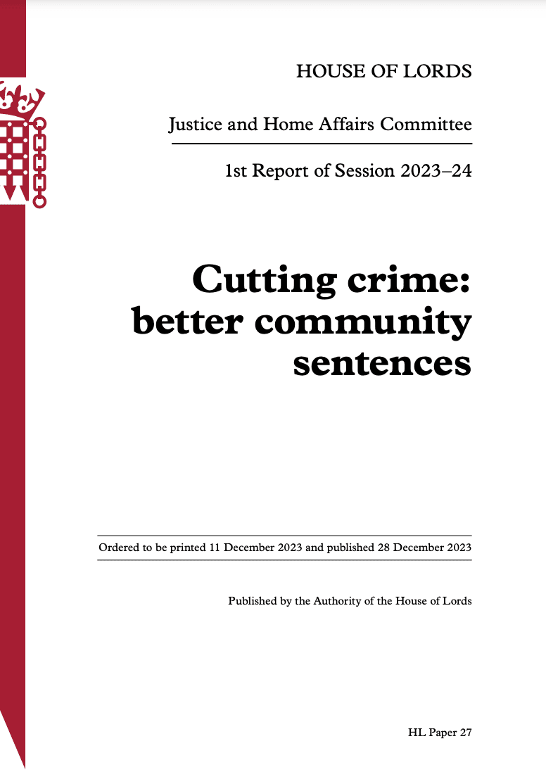 Cutting crime: better community sentences » National Women's Justice ...