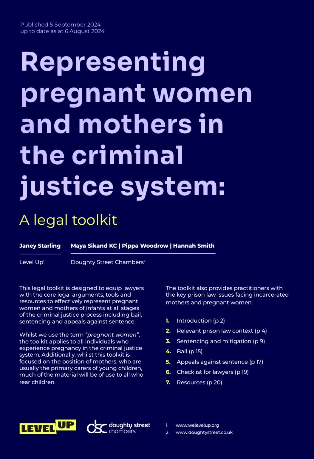 Representing pregnant women and new mothers in the criminal justice ...